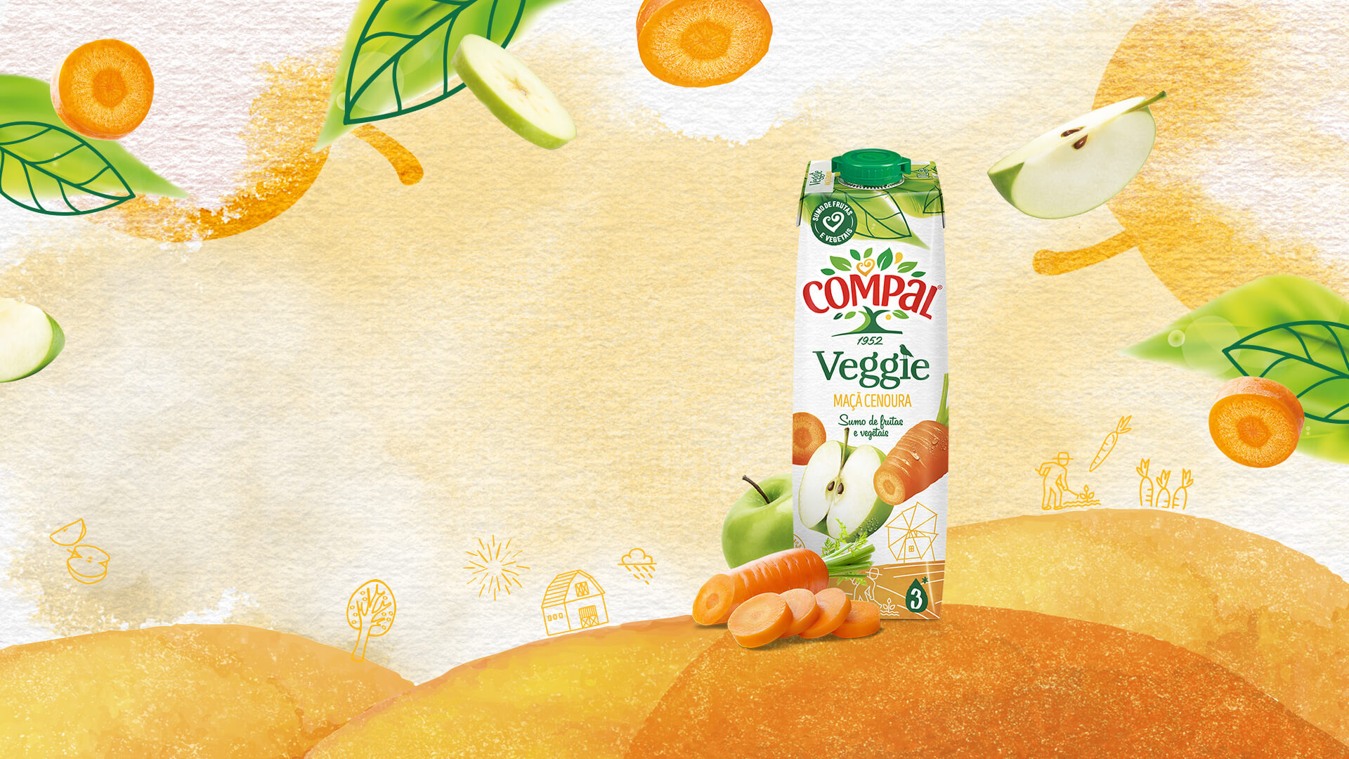 Maçã Cenoura | Veggie | Compal